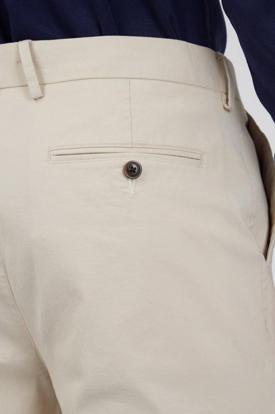 Trousers Slim Fit Pleat Front Chinos Hammond And Co